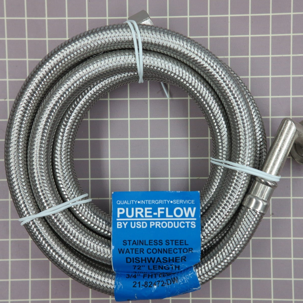 6' Stainless Steel Fill Hose with 3/4" Fitting 21-82472-DW – Appliance ...