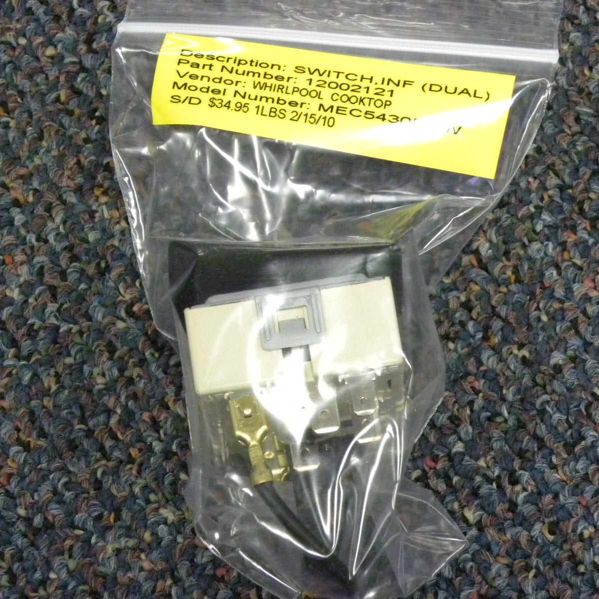 Dual Infinite Switch 12002121 – Appliance Depot