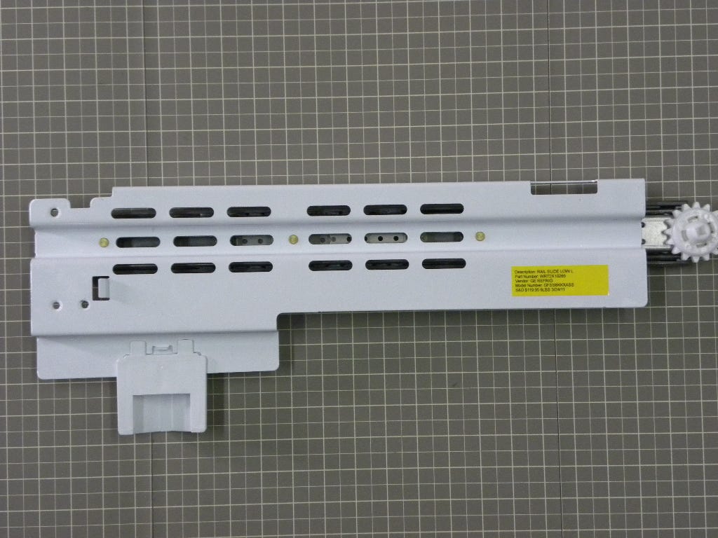 GE Refrigerator Rail Slide Low L WR72X10265 – Appliance Depot