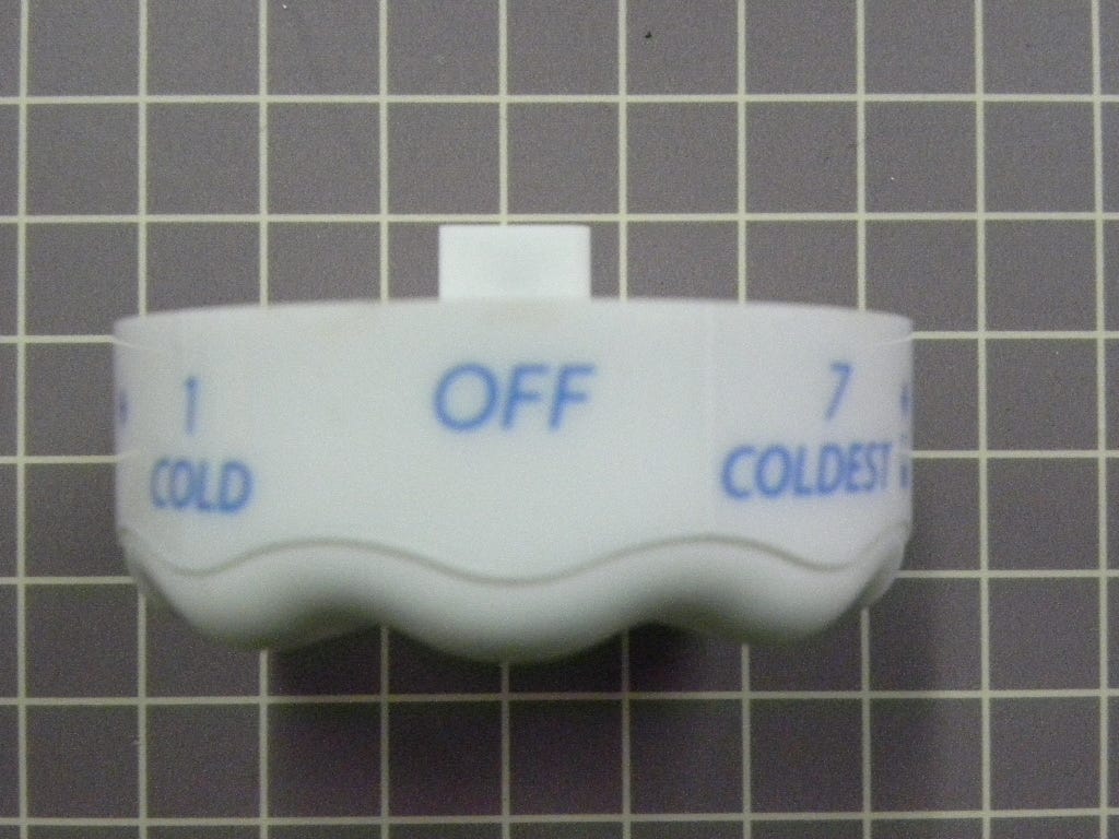 Whirlpool Refrigerator/Freezer, Freezer Control Knob 67002739 ...