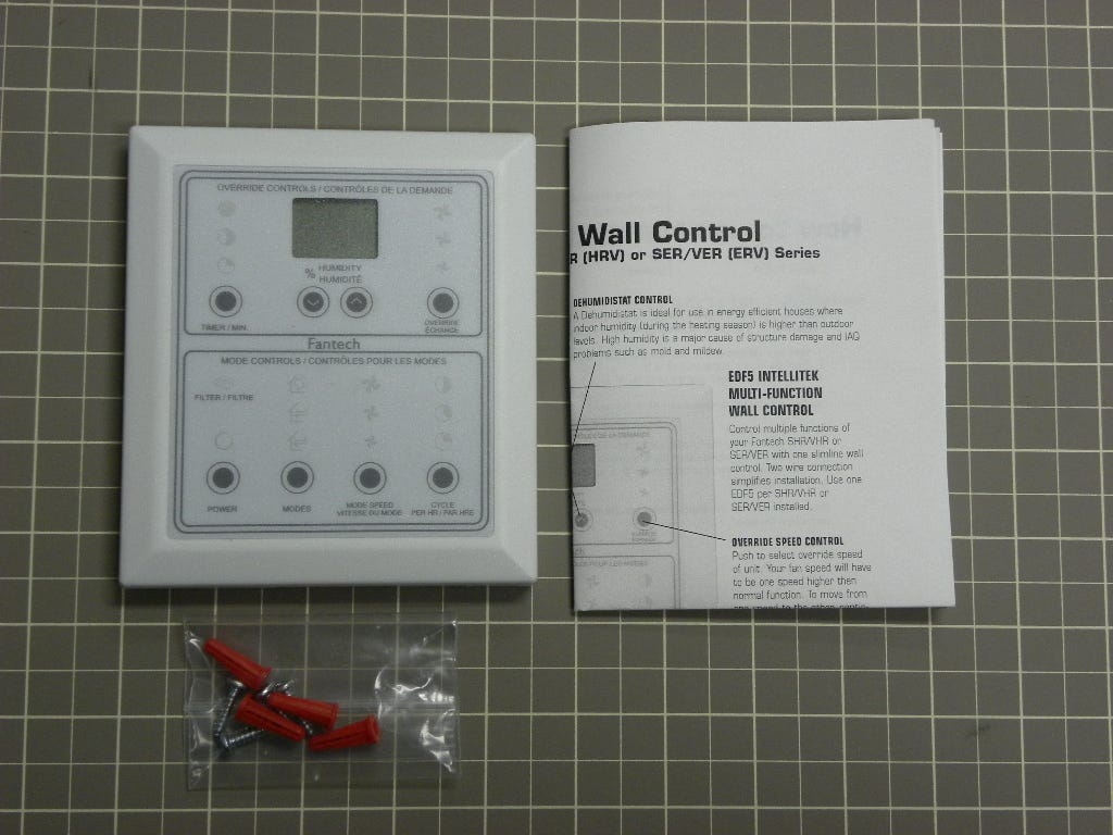 Fantech EDF5 Five-Function Wall Control – Appliance Depot
