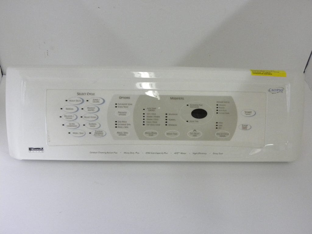 Whirlpool Washer Control Panel (Bisque) 8527621 – Appliance Depot