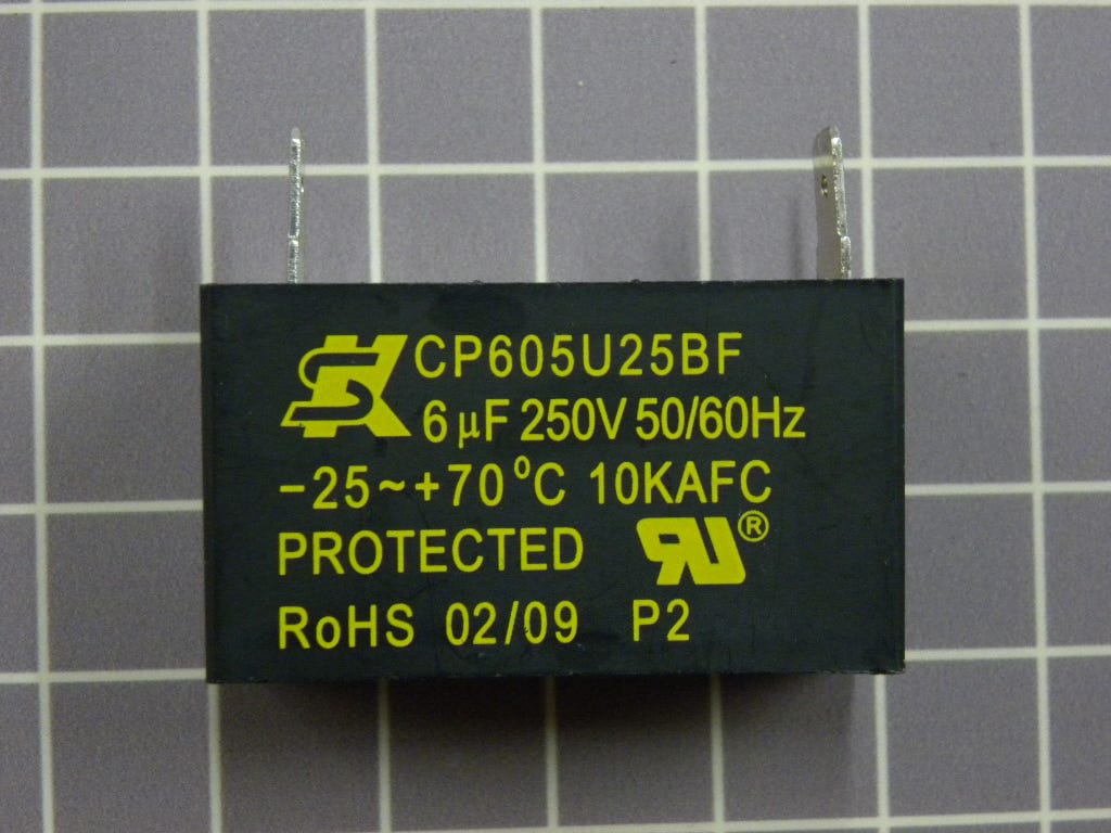 Fan Capacitor D2507-350 – Appliance Depot