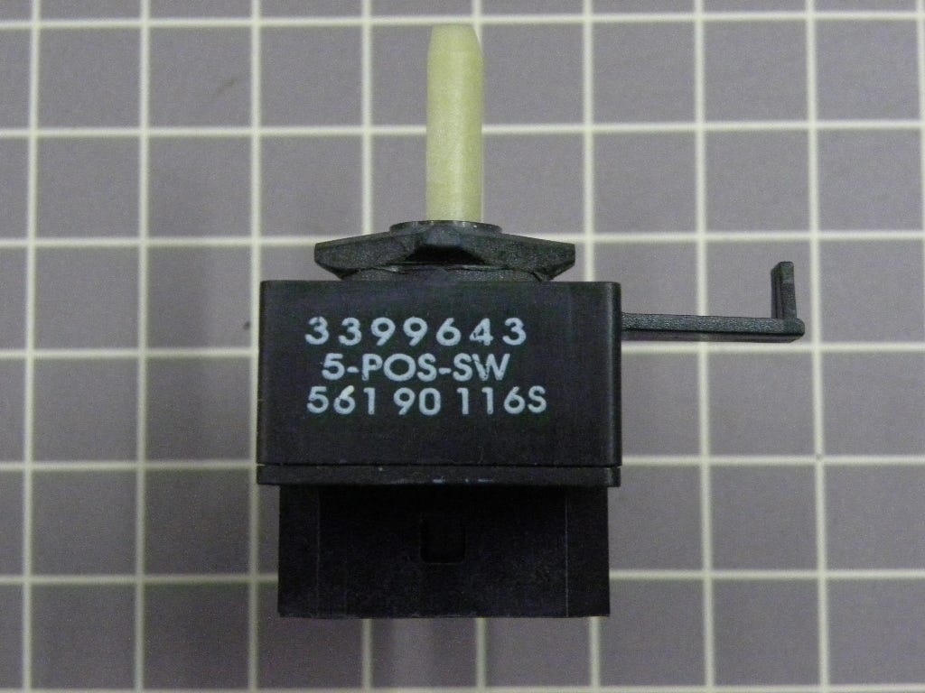 Temperature Selector Switch WP3399643 – Appliance Depot