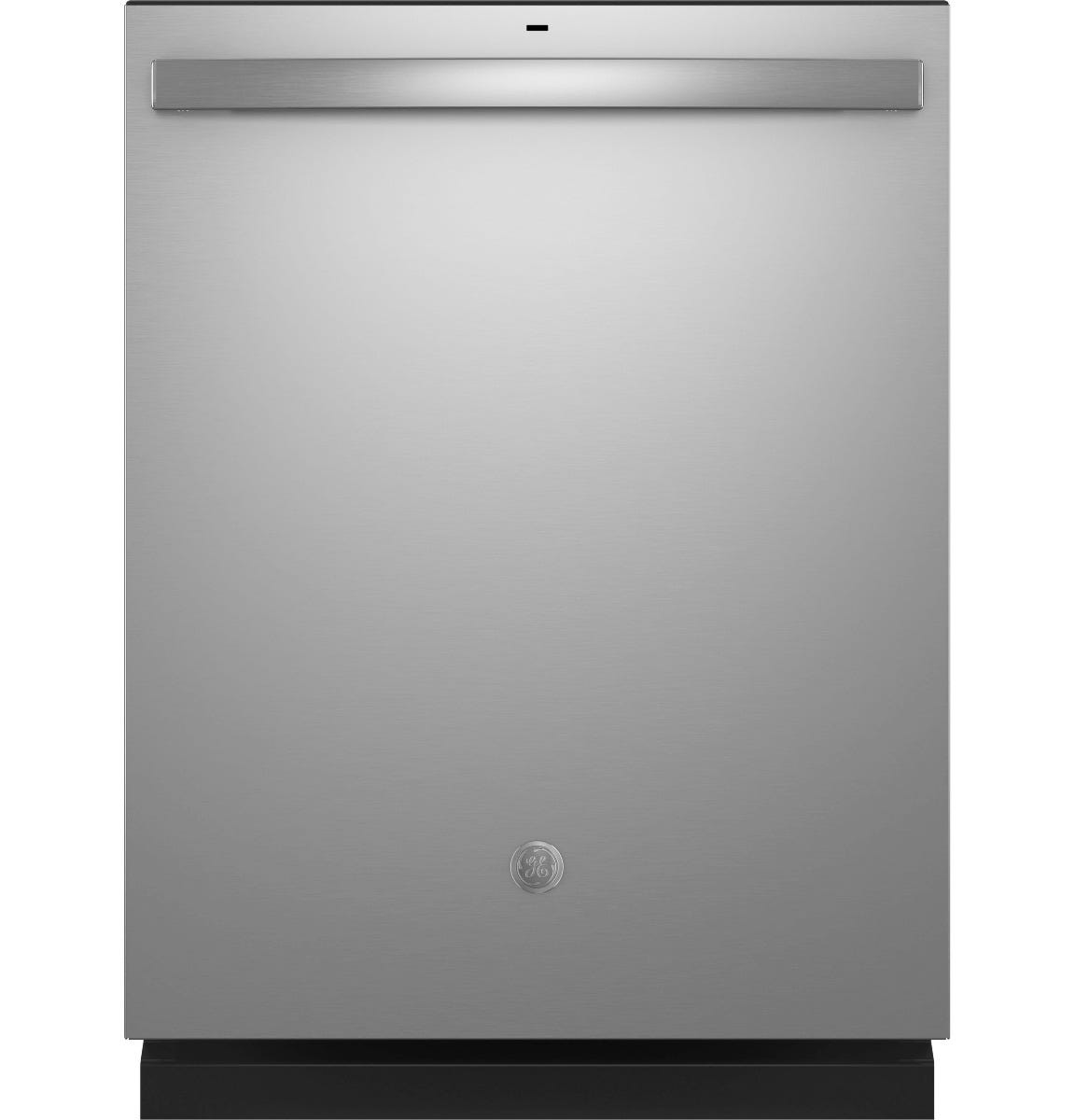 GE TOP CONTROL WITH STAINLESS STEEL INTERIOR DOOR DISHWASHER WITH SANI ...