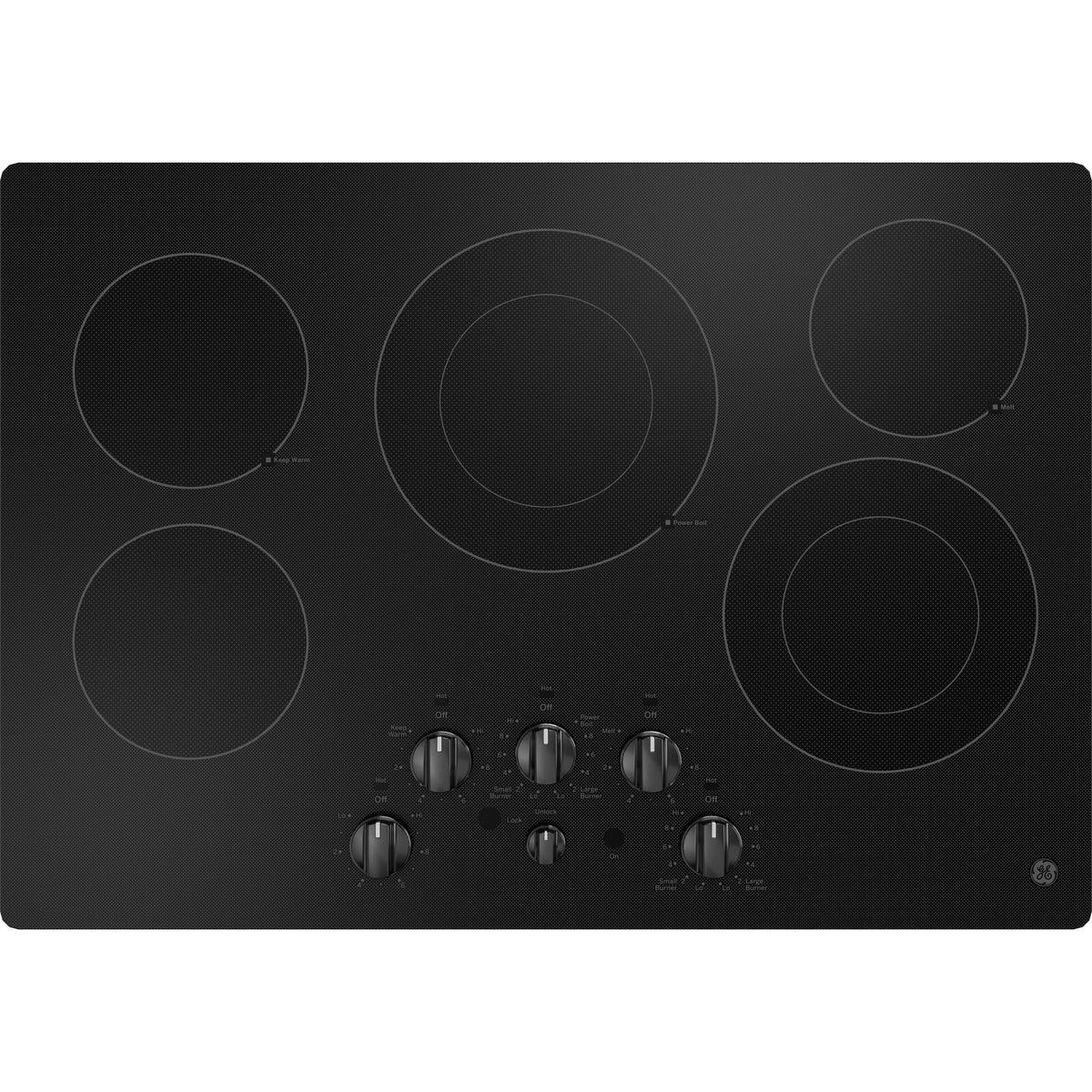 GE 30" Built-In knob Control Electric Cooktop JEP5030DTBB – Appliance Depot