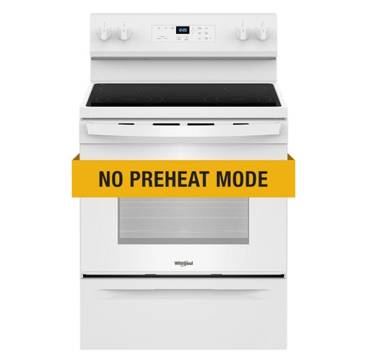 Whirlpool 30-inch Electric Range with No Preheat Mode WFES3030RW ...