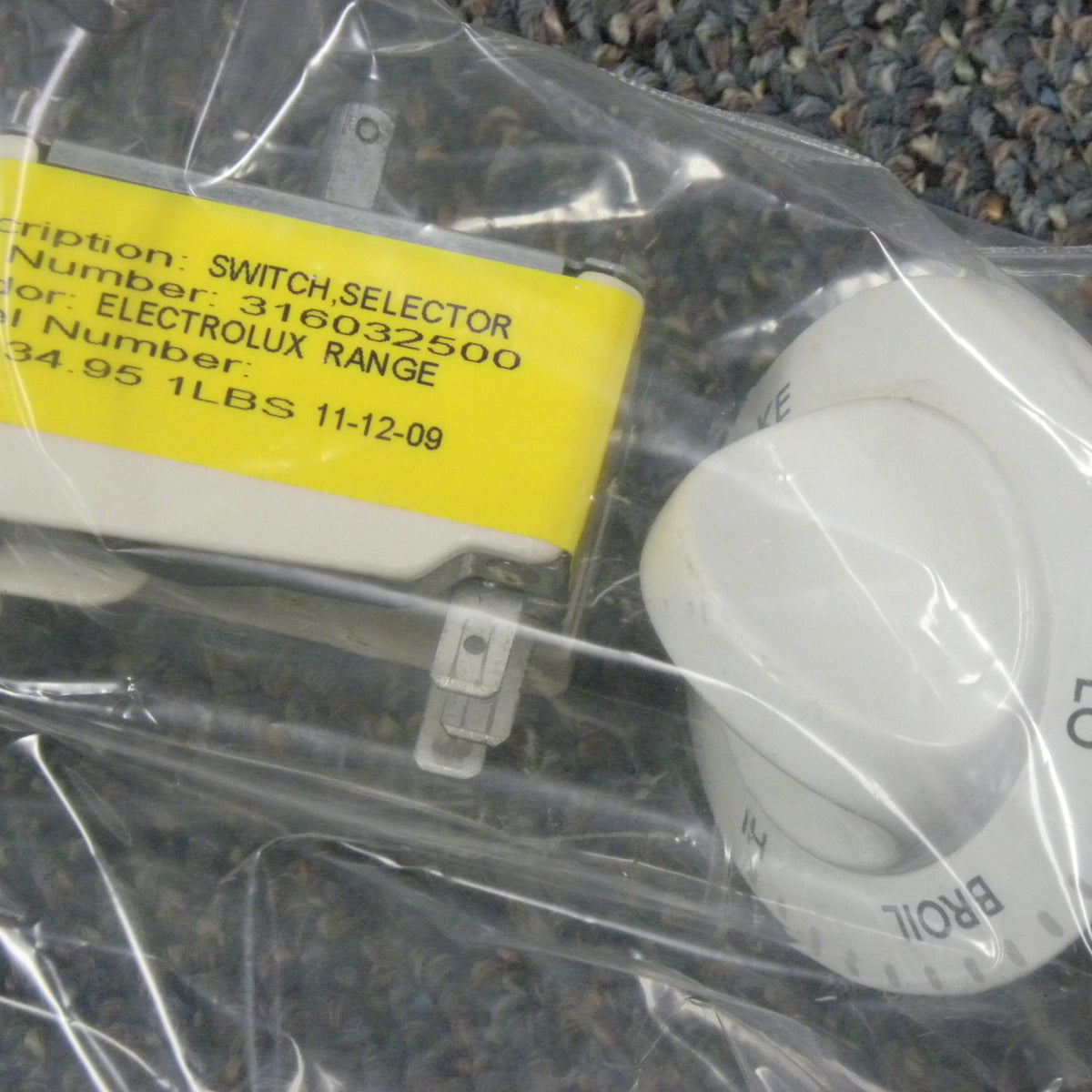 Electrolux Range Selector Switch 316032500 – Appliance Depot