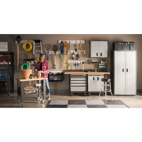 Gladiator® Adjustable Height 6 ft. Hardwood Workbench GAWB06HWEG ...
