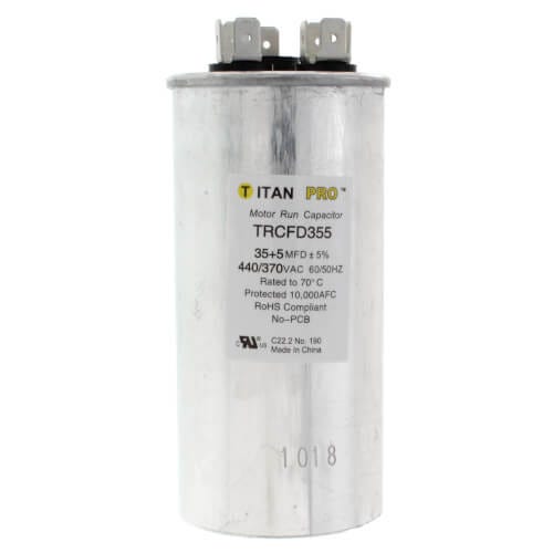 Capacitor (35+5 MFD 440/370V) TRCFD355 – Appliance Depot